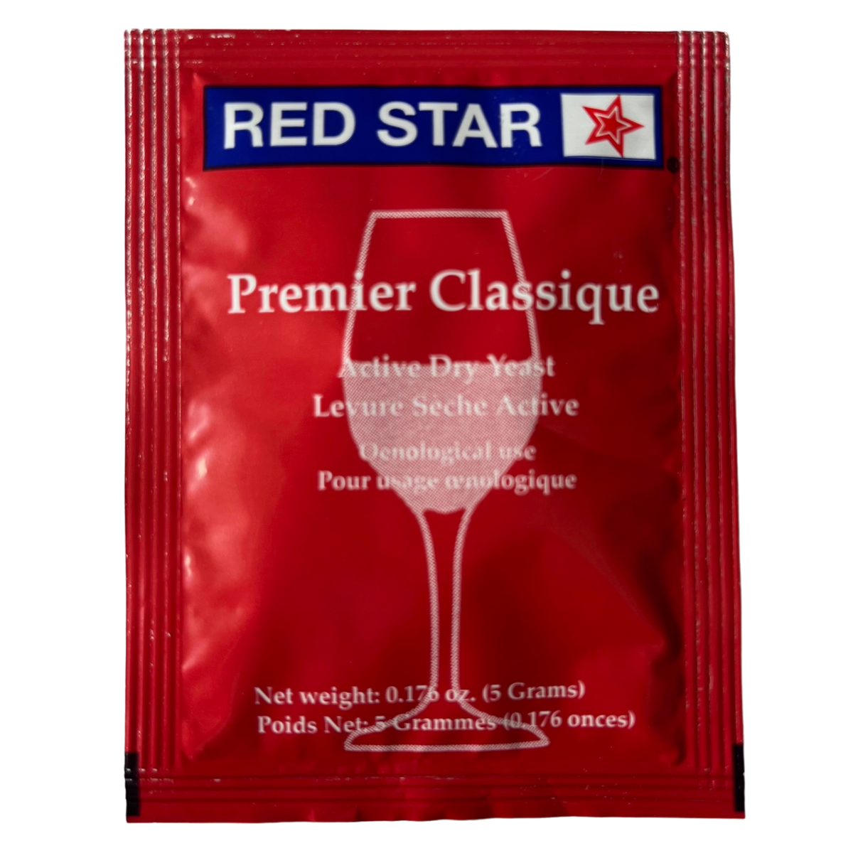 Premier Classique Dry Wine Yeast | Red Star Yeast | 5 g. packet